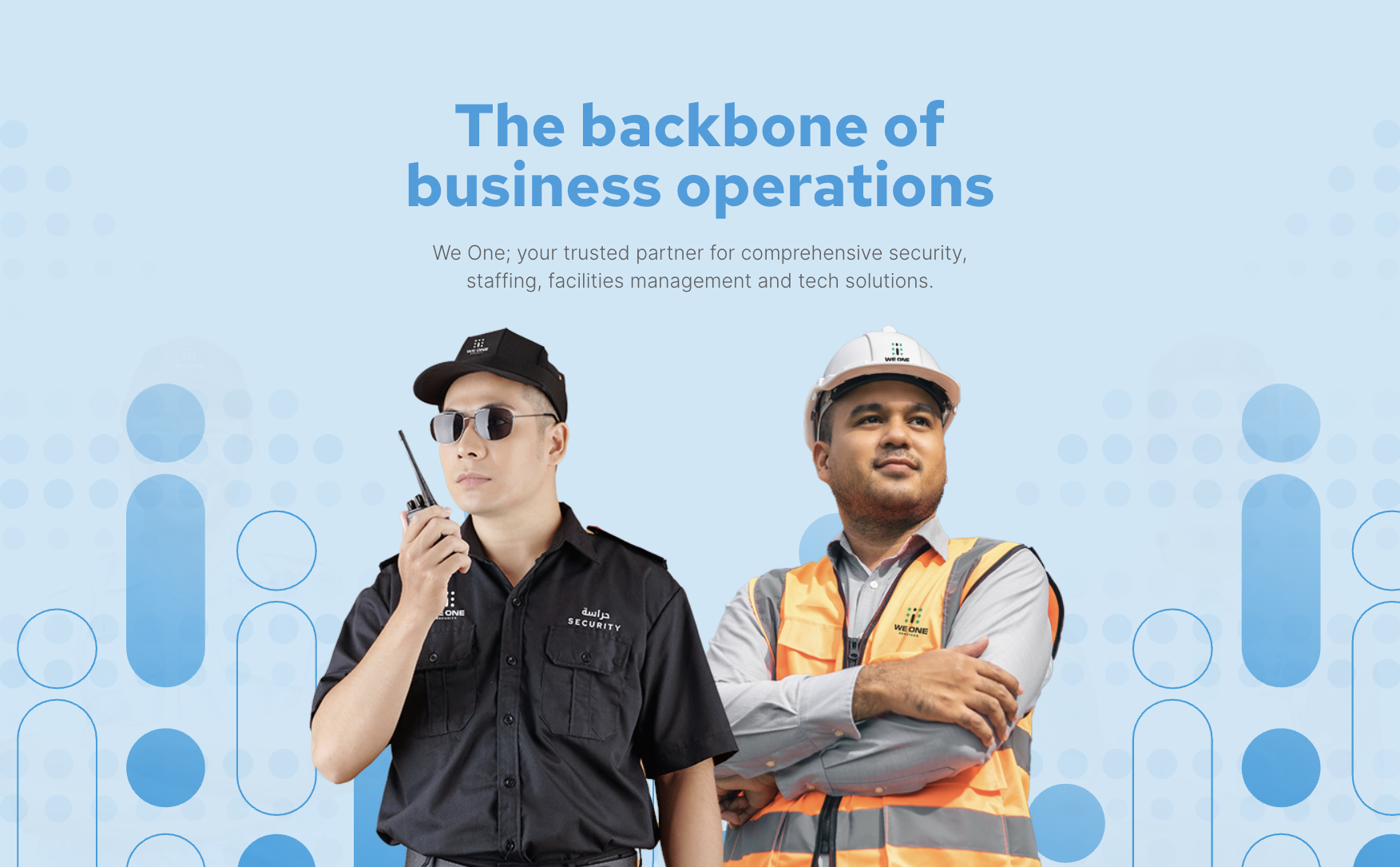 We One | Dubai's leading manpower supply company | Security | Services